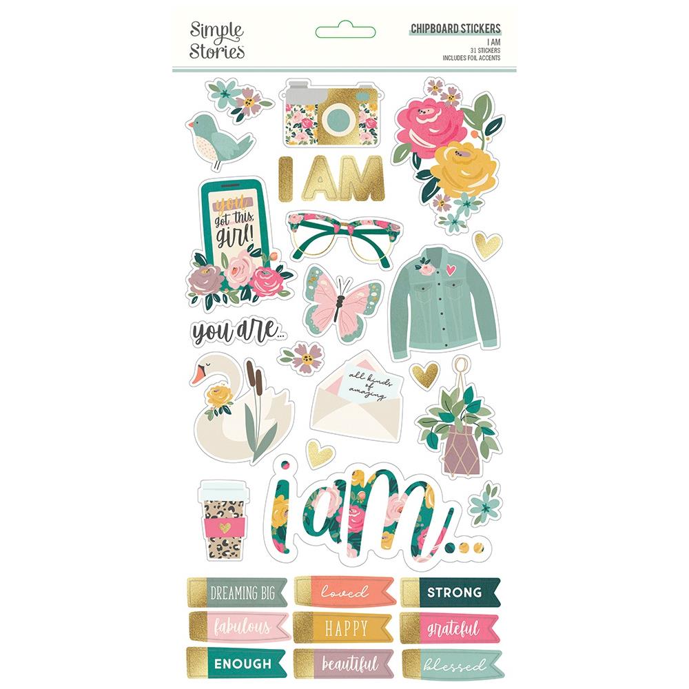 I Am Chipboard Stickers – Crafters Emporio
