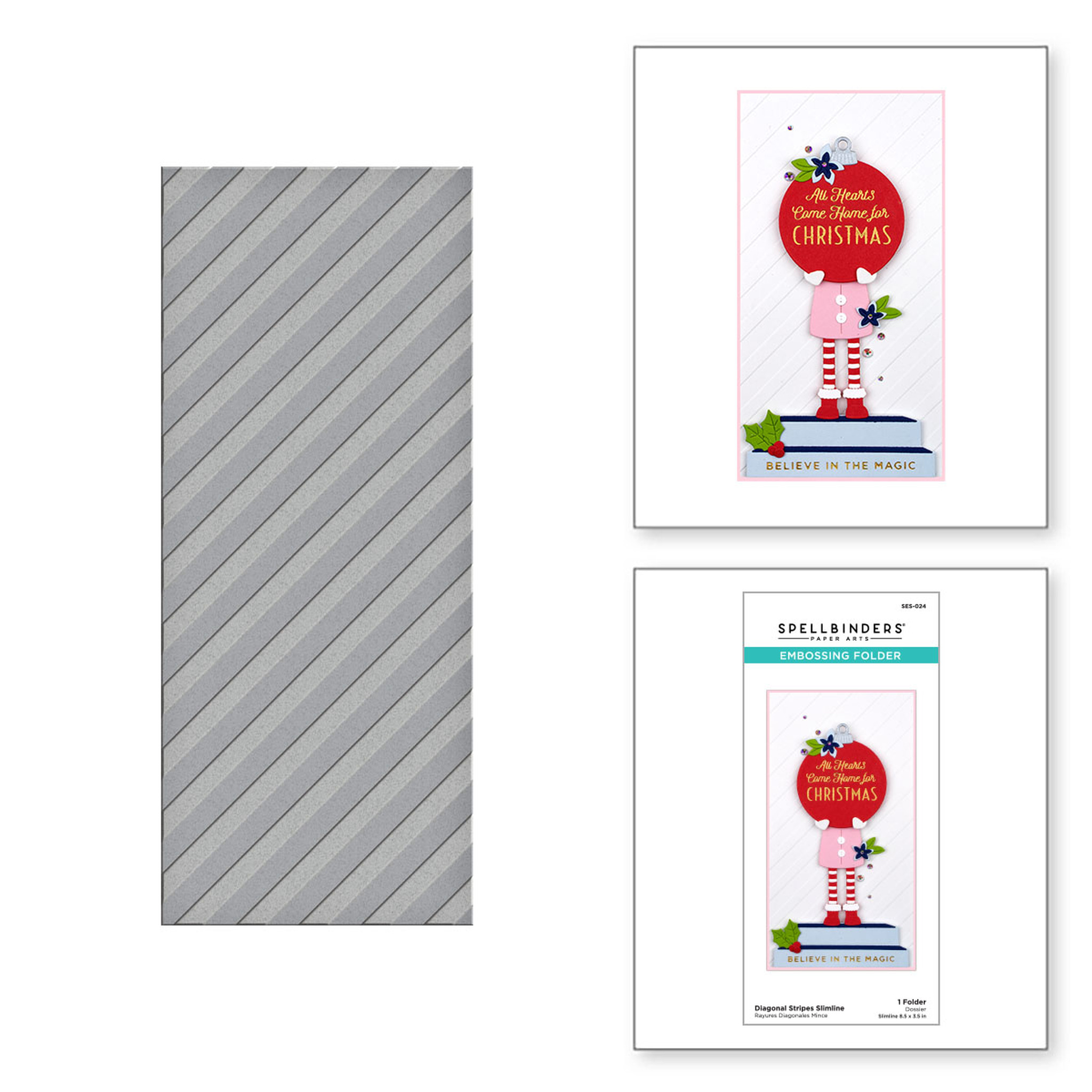 Diagonal Stripes Slimline Embossing Folder – Crafters Emporio