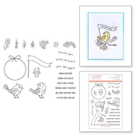 A Little Birdie Told Me Stamp – Crafters Emporio